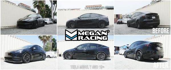 19 UP Tesla Model Y Megan Racing Lowering Springs AWD - coiloverdepot.com