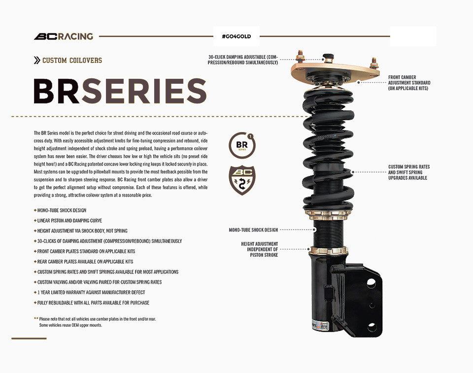 15 UP Mercedes Benz C Class AWD W205 BC Coilovers BR Type coiloverdepot